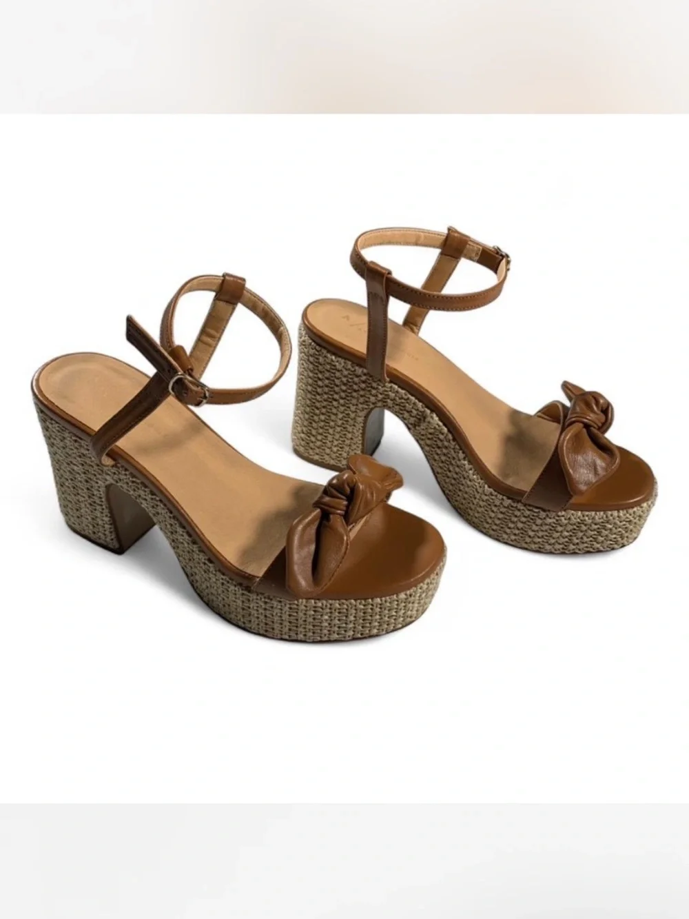 Anthropologie | Shoes | Anthropologie Bowstrap Platforms Brown Leather ...